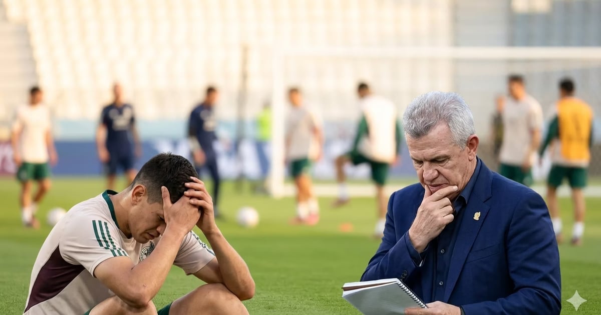 César Montes salió expulsado y Javier Aguirre analiza su reemplazo ...